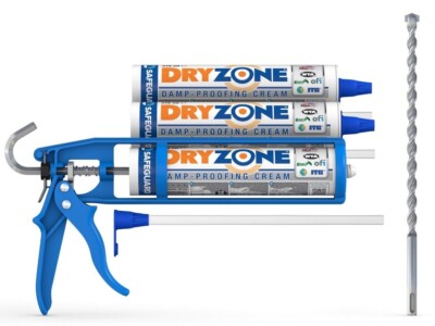 Dryzone Damp Proofing Cream Kit Wall - DPC Injection, Cox Mastic Gun ...