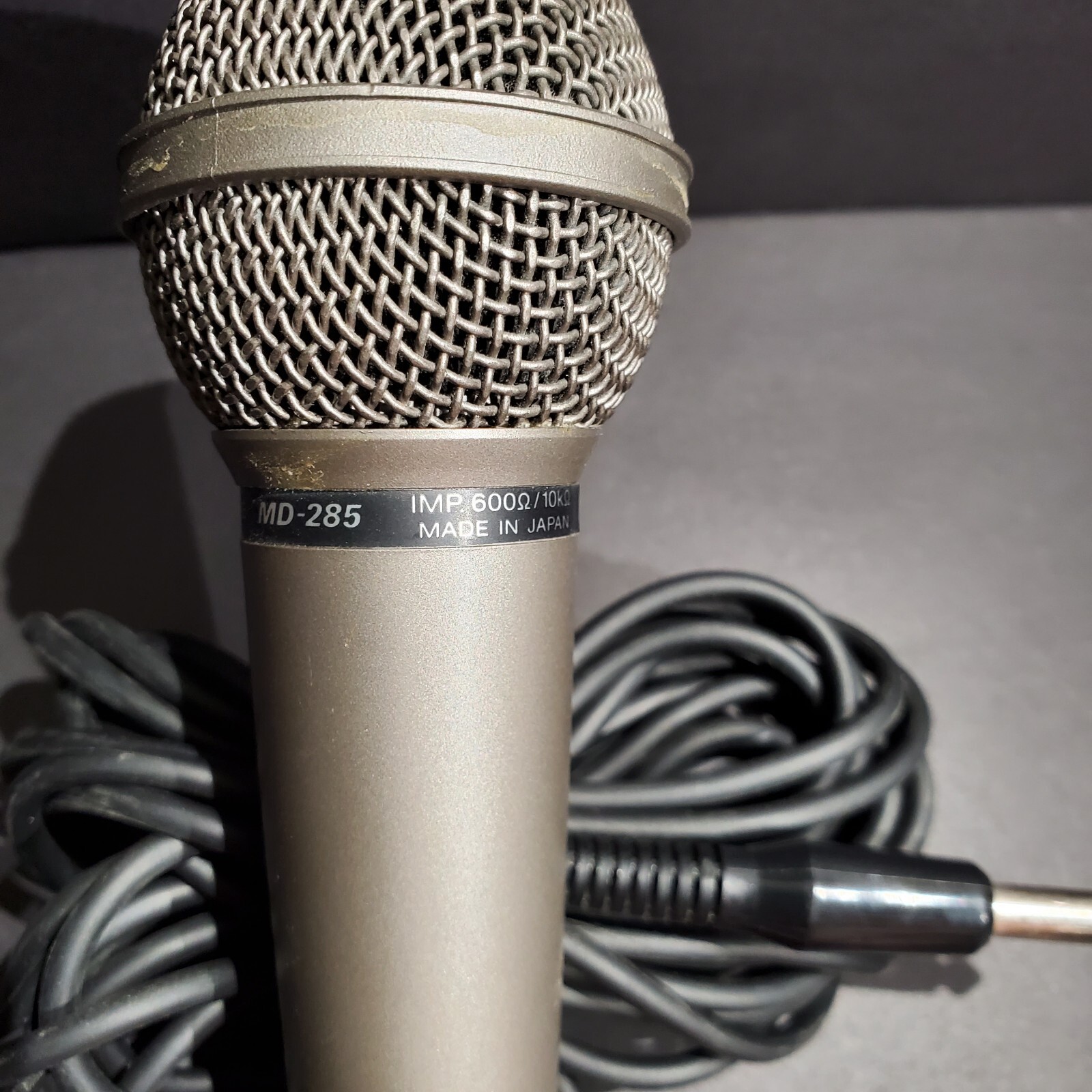 Vintage JVC MD-285 Dynamic Microphone UNI-DIRECTIONAL 600/10KOhm - Made ...