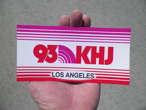 Vintage Style Los Angeles "93 KHJ" Radio Station Vinyl Sticker | eBay