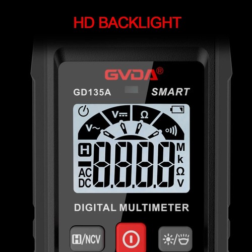 Digital Multimeter Auto Range Multi-meter 4000 Counts Smart Multitester ...