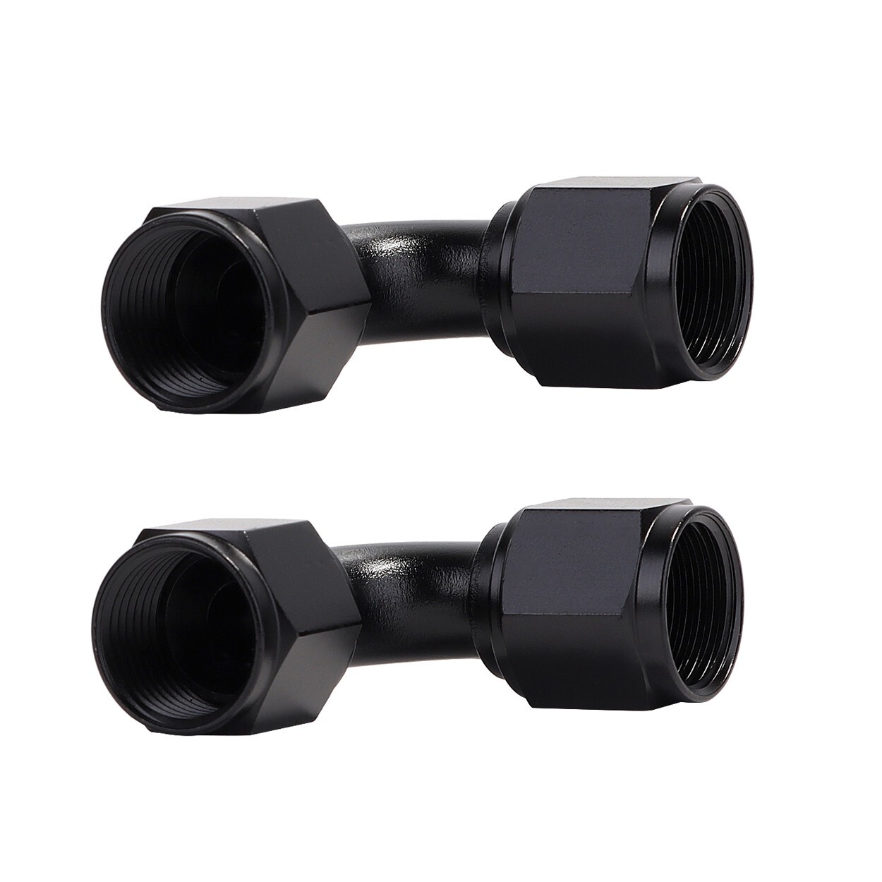 6AN Female to 6AN Female 90 Degree Swivel Coupler Union Fittings ...