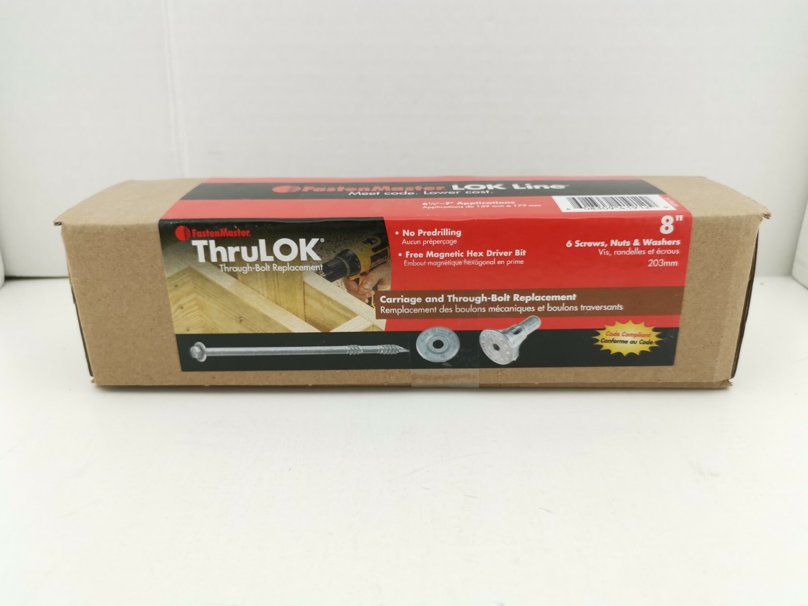 FastenMaster ThruLok Carriage & Through-Bolt Replacement 8 inch - 6 ...