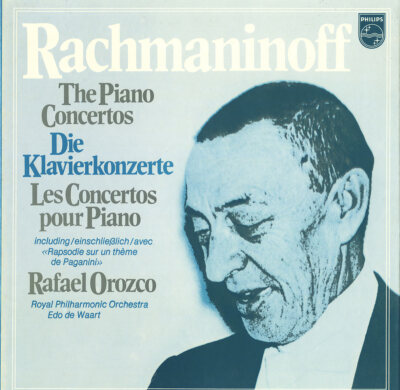 3LP Box RACHMANINOV 4 Piano Concertos Paganini Rhapsody OROZCO Philips ...