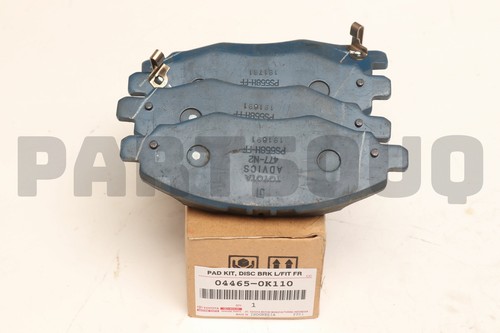 044650K110 Genuine Toyota PAD KIT, DISC BRAKE, FRONT 04465-0K110 | eBay.de