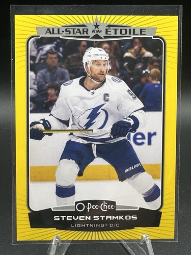 2022-23 O-Pee-Chee Yellow Parallel All Star #514 Steven Stamkos Tampa ...