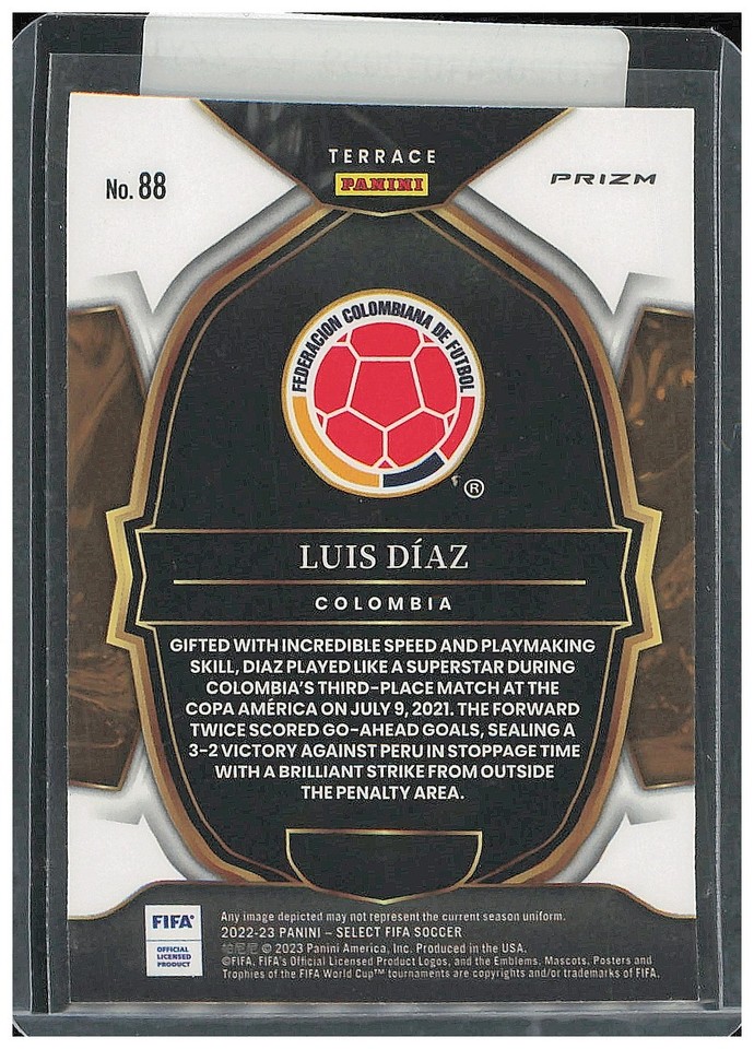 2022 Panini Select FIFA Luis Díaz Base Set FIFA - Terrace #88 | eBay