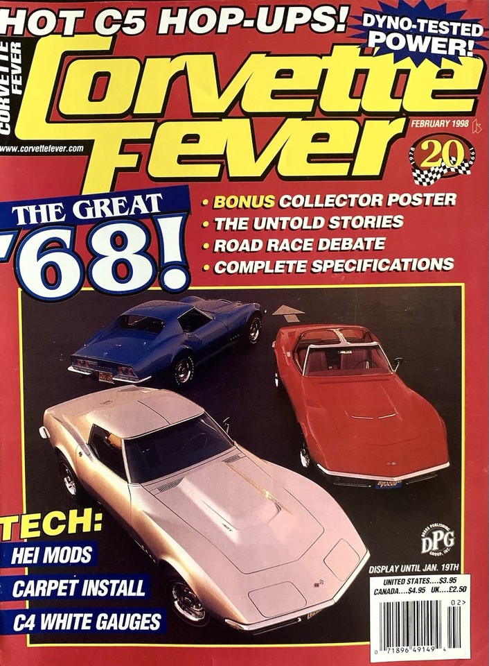 CORVETTE FEVER MAGAZINE MIXED SET OF 10 | eBay
