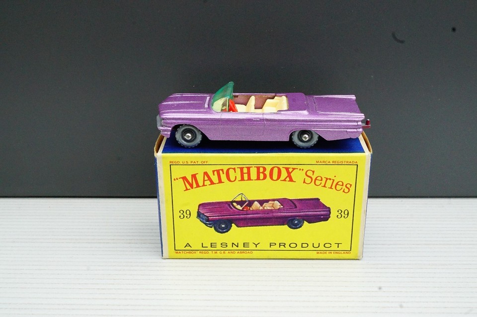 Matchbox Lesney No 39 Pontiac Convertible VNM to M Plus Original Box | eBay