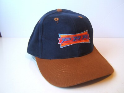 PBR Professional Bull Riders Musty Hat Blue Brown Strapback Baseball ...