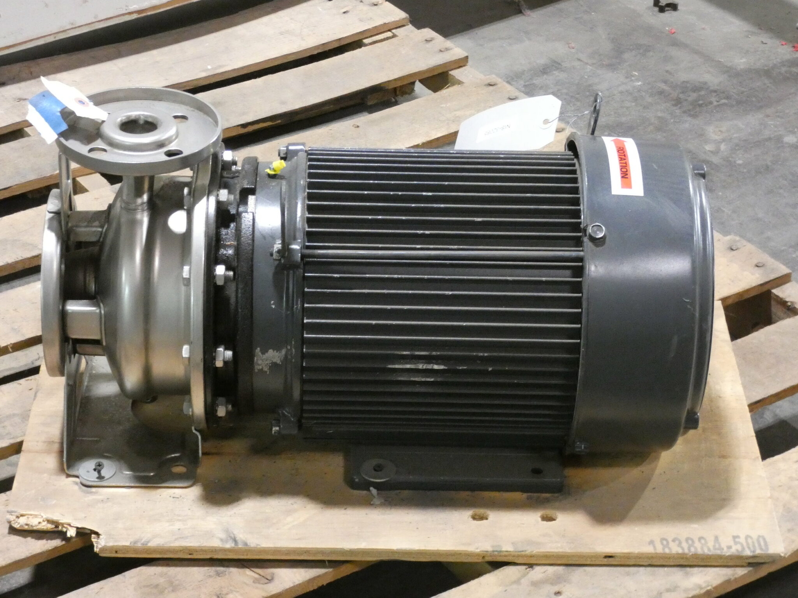 7.5HP Nidec Motors UJ7P1BM-C Motor w/ Pump 460/230V 3525 RPM 213JM ...