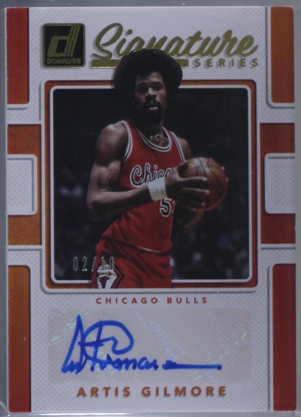 2017-18 Panini Donruss - Signature Series Artis Gilmore #SS-AG Gold /10 ...