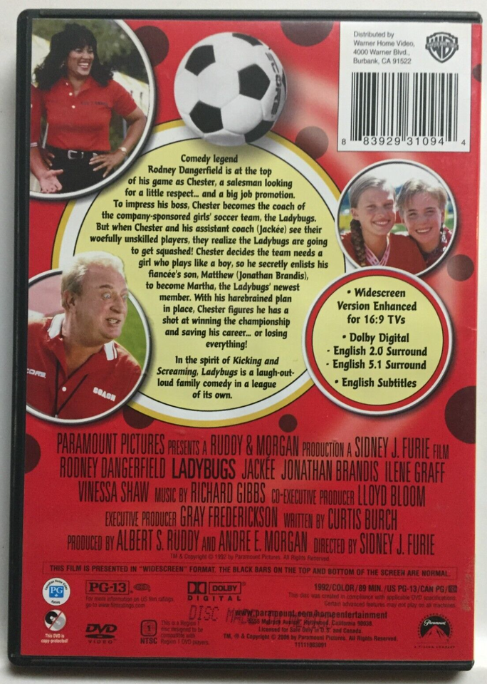 Ladybugs [1992] (DVD,2006,Widescreen) Rodney Dangerfield, Great Shape ...