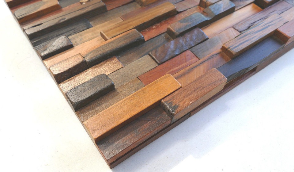 Wood Wall Tiles, Rustic, Vintage, Reclaimed, Wooden Wall Decor ...