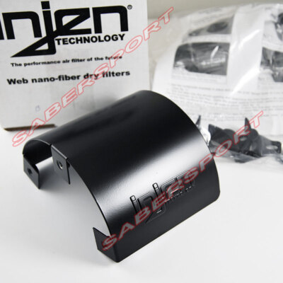 Injen Black Universal Aluminum Heat Shield for 2.5" 2.75" 3.00" inlet ...