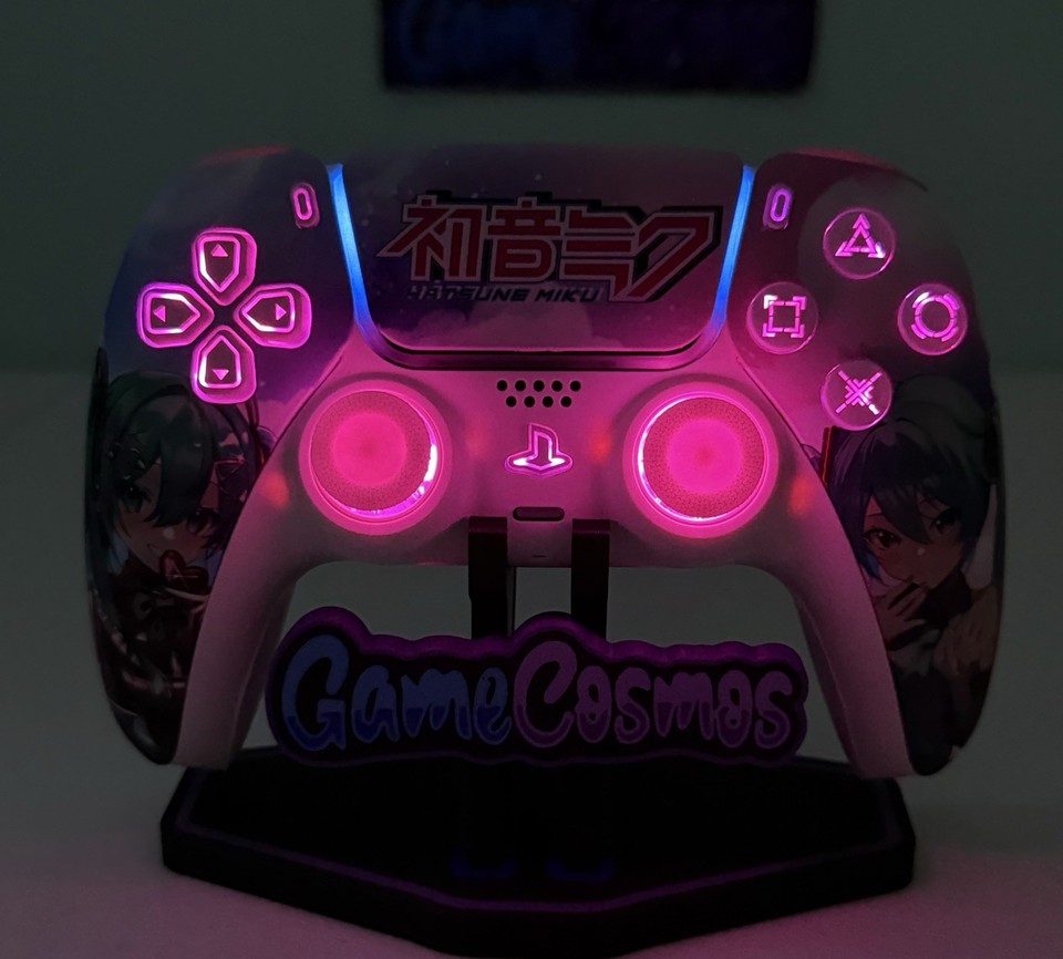 Anime Girl Theme - RGB LED - Custom Wireless Controller for PS5 Or PC ...