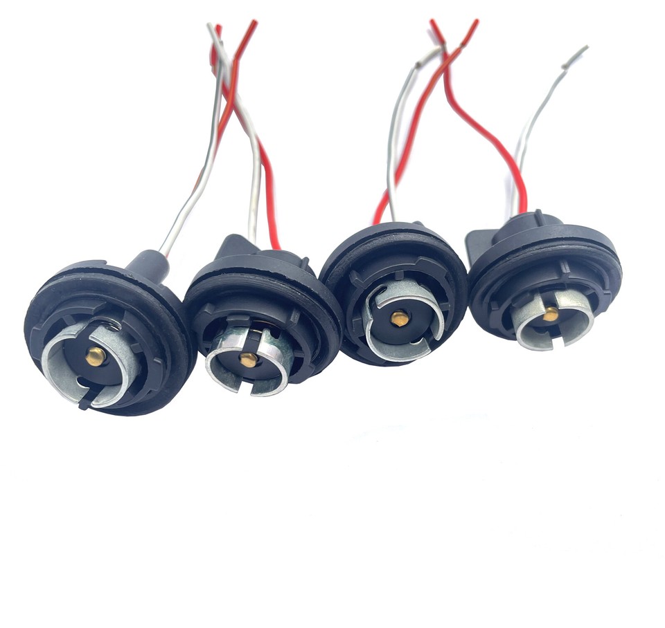 4Pcs1156 BA15S P21W LED Bulb Socket Light Base Holder Harness Connector ...