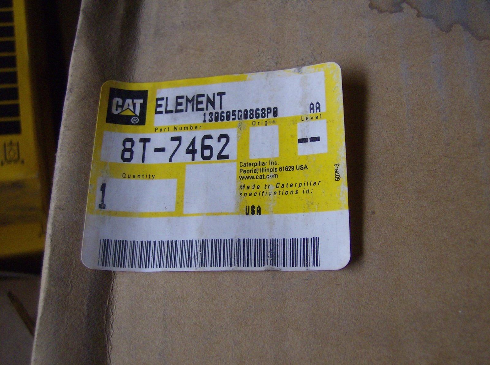 CAT Caterpillar Air Filter 8t-7462 P181063 for sale online | eBay