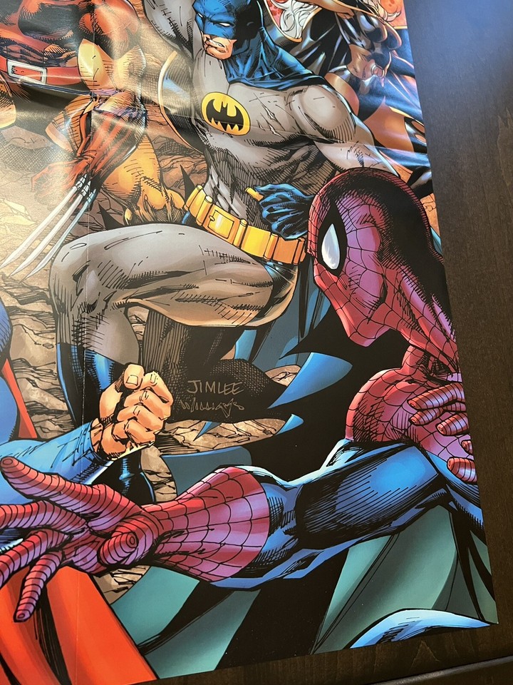 POSTER ONLY - DC vs Marvel Omnibus Poster Jim Lee 24x36” Batman ...