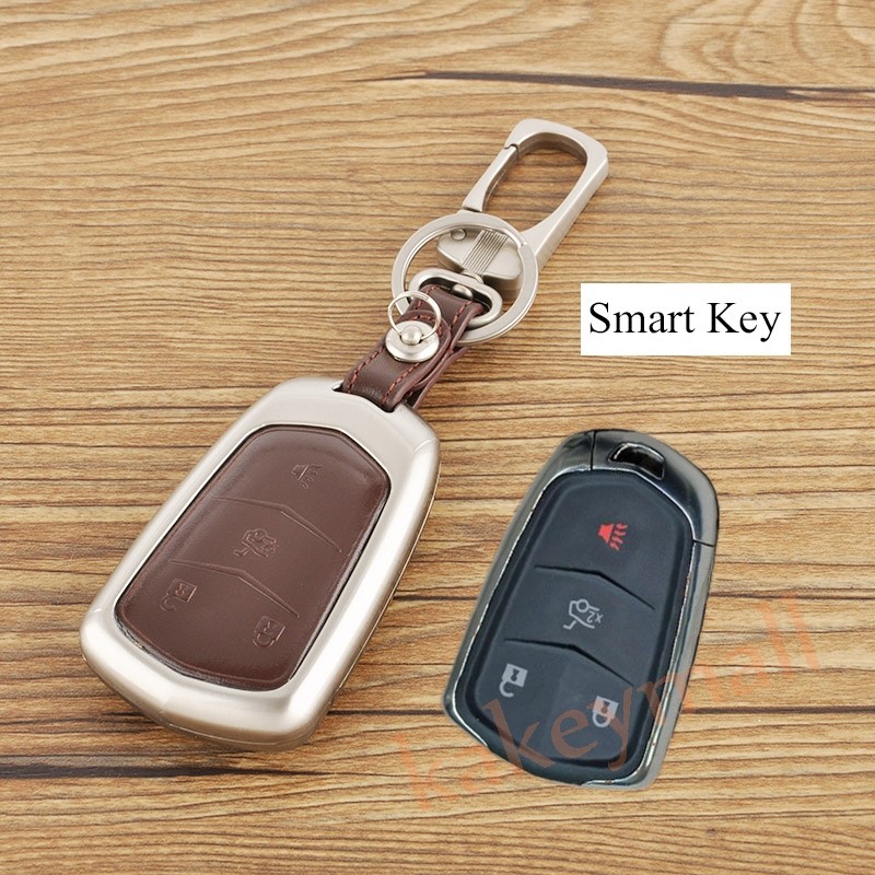 Accessories Key Case Shell Holder Cover Ring Chain For Cadillac XT4 XT5 ...