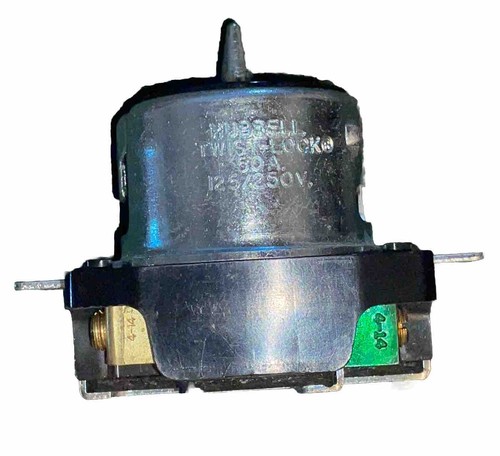 Hubbell Wiring Device Twist Locke 50A, 125/250 V, Self Grounding, 2 ...