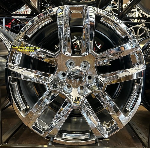 24" New 2024 CHEVY Tahoe Silverado GMC Yukon Sierra CHROME WHEELS ...