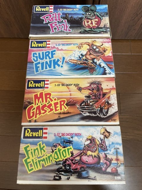 Revell Plastic Models Rat fink & Surf fink & Mr. Gasser & Fink ...