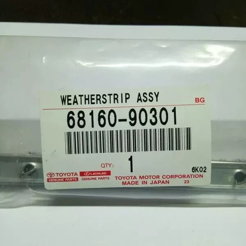TOYOTA GENUINE WATHERSTRIP ASSY, VERRE DE PORTE AVANT, INTÉRIEUR 68160 ...
