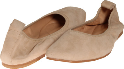 Clarks Pure Ballet Womens Flat Taupe Leather Suede US Size 7.5 M | eBay