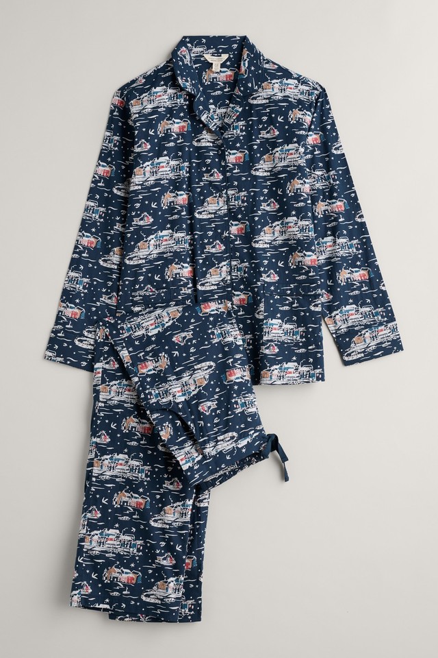 Seasalt Women's Pyjamas - navy View Point Pyjamas - Regular - Harbour ...