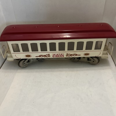 McCoy TPC Circus Car #255 Tinplate Standard Gauge White/Red Train Car ...
