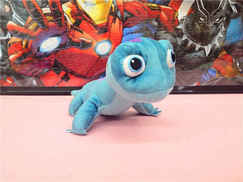 Kids Frozen Bruni Plush Toy Blue lizard Salamander Chokkorisan Stuffed ...