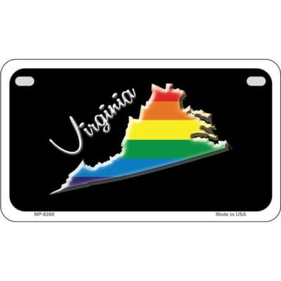 Virginia Rainbow State Novelty Metal Motorcycle Plate MP-6360 | eBay