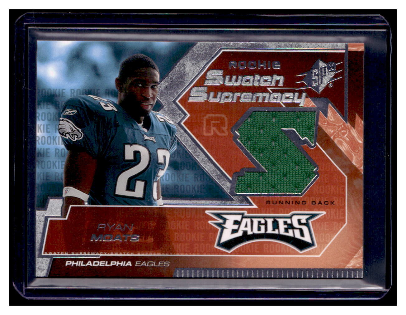 2005 SPx Rookie Swatch Supremacy #RSRM Ryan Moats Jersey EAGLES | eBay