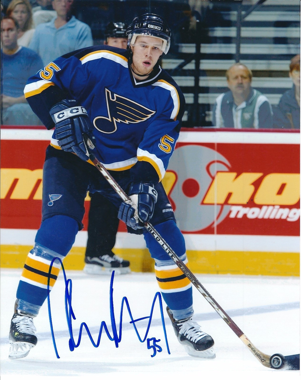 Signed 8x10 CHRISTIAN BACKMAN 8X10 St Louis Blues Photo - COA | eBay