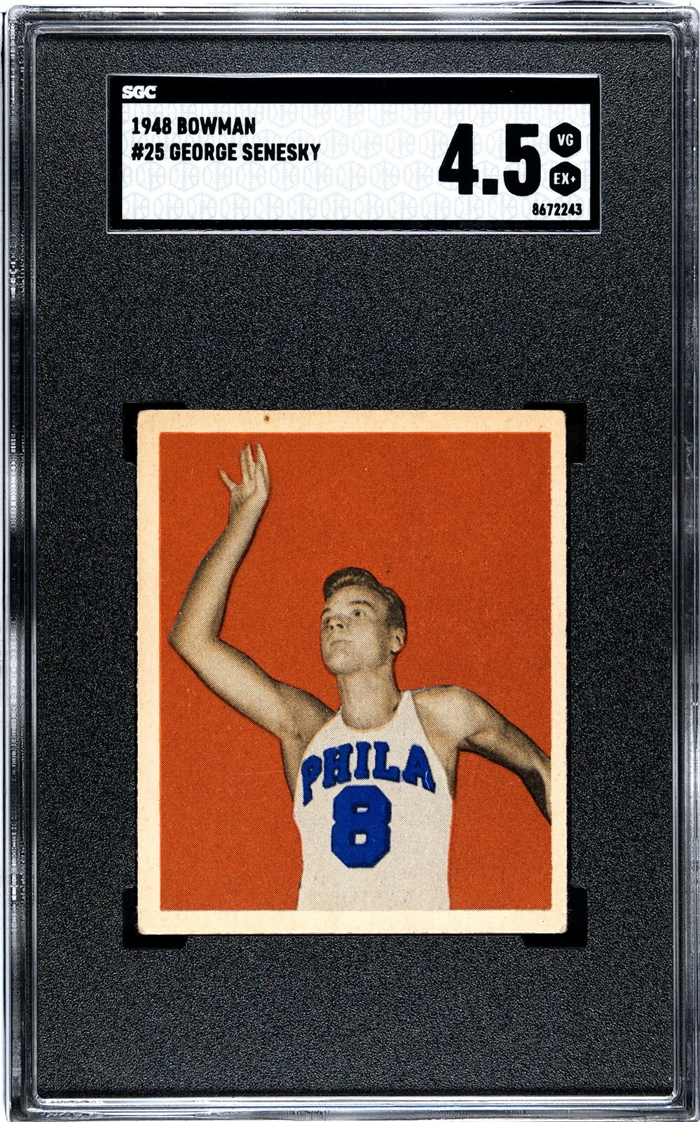 1948 Bowman GEORGE SENESKY Warriors #25 SGC 4.5 VG/EX+ Condition | eBay