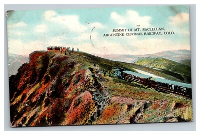 Vintage 1912 Postcard Summit of Mt. McClellan Argentine Central Railway ...