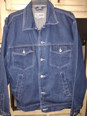 Men's Vintage 80s Blue Gene Jacket | eBay