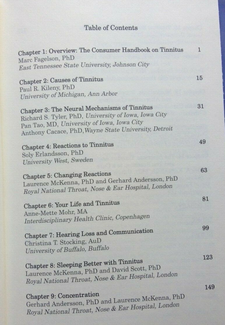 Consumer Handbook on Tinnitus by Paul Paul Kileny (2008, Hardcover) for ...