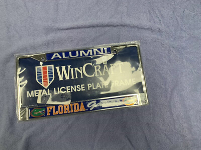 Florida Gators Alumni Thin Metal License Plate Frame Chrome Car Auto ...