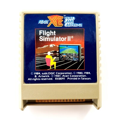 Flight Simulator II (Atari 400/800/XL/XE, 1987) Cartridge Only Tested ...