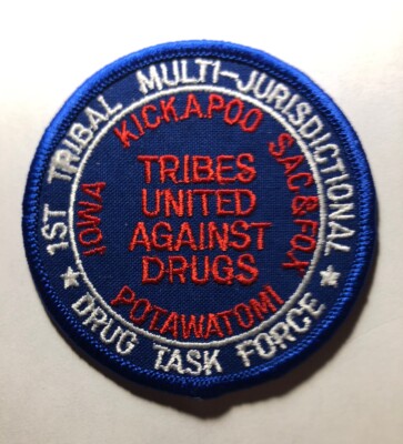 Tribal Multi Jurisdictional Drug Task Force Patch ~ Kickapoo, Iowa, Sac ...