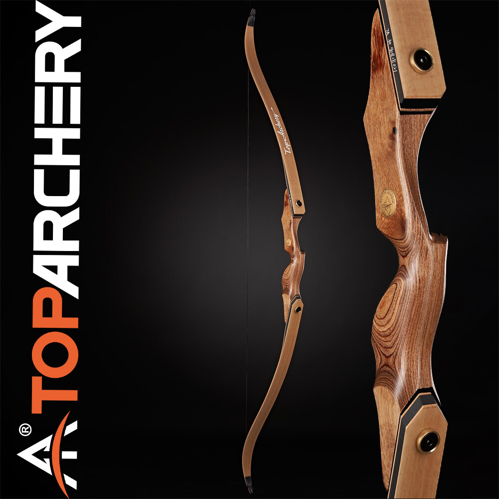 TOPARCHERY 60'' Archery Recurve Bow Wooden Bow for Right Hand Target ...