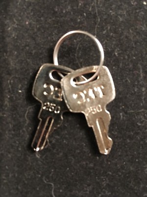 TEC CASH REGISTER, PRINTER COVER KEY, #250, SET OF 2 | eBay