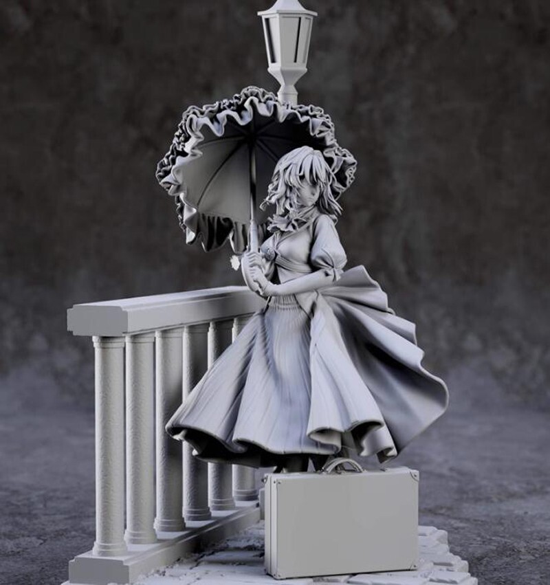 1/8 32CM Violet Evergarden 3D Printing Figure Model Kit Unpained ...