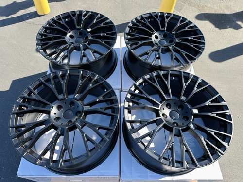 4 NEW 20" Black 5X112 Wheels Rims Fits: 2010-2026 Audi A8 A8L S8 S8L ...
