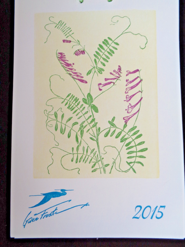 Vtg 2015 Gwen Frostic 9 x 6.5" Calendar~Block Art Prints | eBay