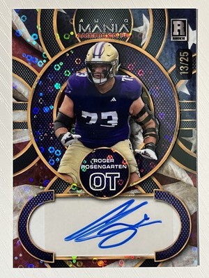 Roger Rosengarten 2024 Wild Card Auto Mania Auto 13/25 Ravens ...