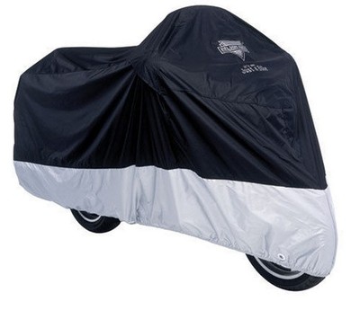 Nelson-Rigg Deluxe All-Season Black/Silver XL Motorcycle Cover (MC-904 ...