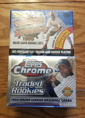 1999 Topps Chrome & Topps Baseball Traded & Rookies Factory Sealed Sets ...