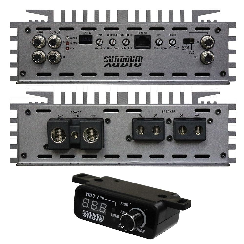 SUNDOWN AUDIO SALT SERIES MONOBLOCK DIGITAL CLASS-D AMPLIFIER 4000W RMS ...